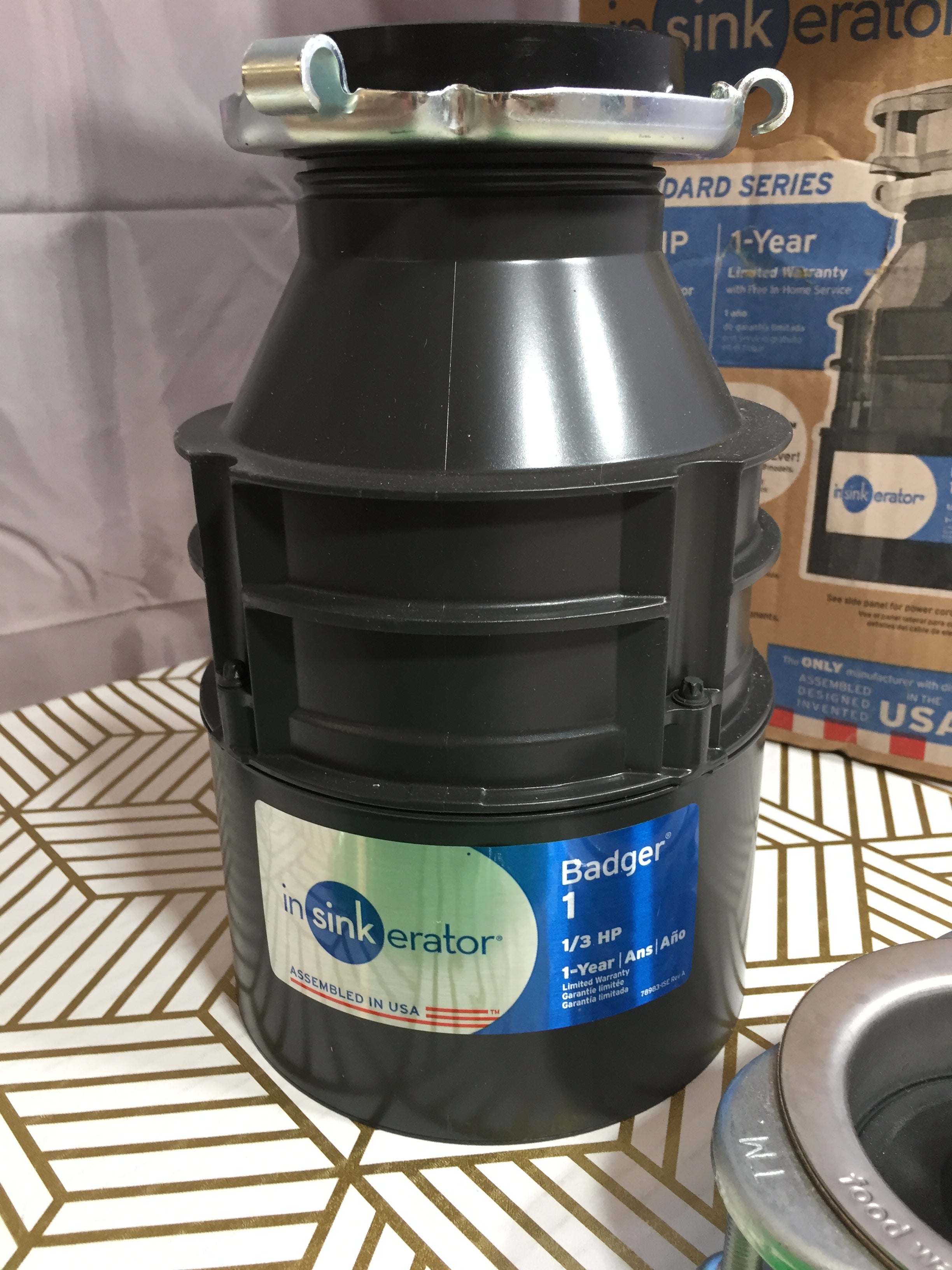Insinkerator Garbage Disposal Badger 1 Standard Series 1 3 Hp Conti